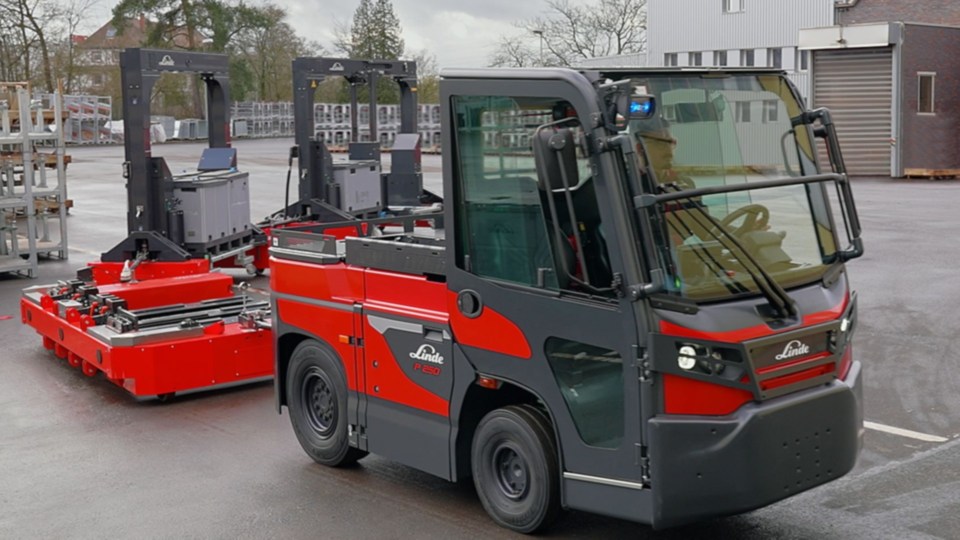 Linde material handling presenta I nuovi trattori elettrici p120-p350 e ...